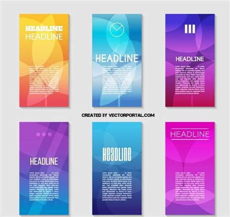 화려한 카드 템플릿 Eps Ai Uidownload