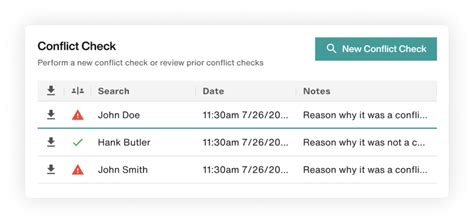 Conflict Checker Software Filevine