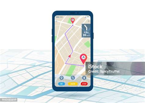 전화 지도 Gps 스마트 폰 네비게이터 앱 자동차 운송 경로 모바일 화면 배달 검색 응용 프로그램 관광 도로 위치 핀 아이콘