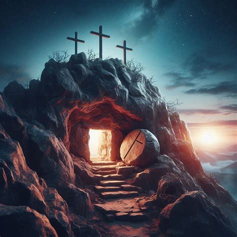 Download Tomb Jesus Resurrection Royalty Free Stock Illustration