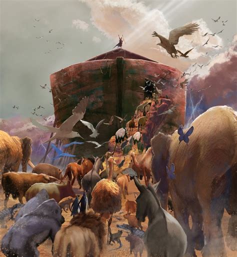 Noahs Ark Bible Art Biblical Art Bible Illustrations
