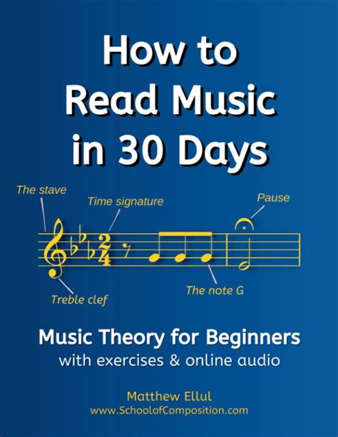 How To Read Music In Days Music Theory For Beginners With Exercises Online Audio