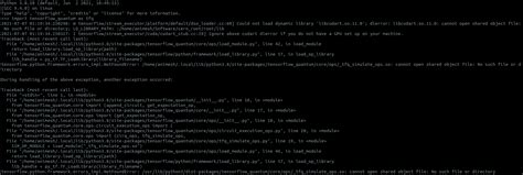 Installation Issue Tfq Simulate Ops So Undefined Symbol Issue Tensorflow Quantum