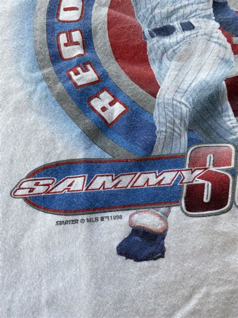 Vintage 1998 Chicago Cubs Sammy Sosa Mlb Baseball Sta Gem