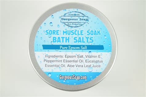 Sore Muscle Soak Bath Salts Bath Soaks Herbal Bath Salts In Etsy
