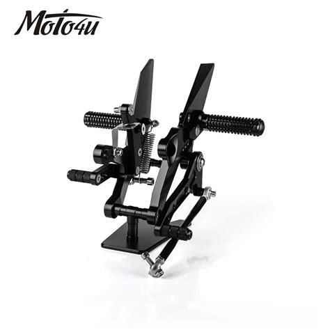 Motorcycle CNC Adjustable Footrest Foot Pegs Rider Rear Sets Rearset