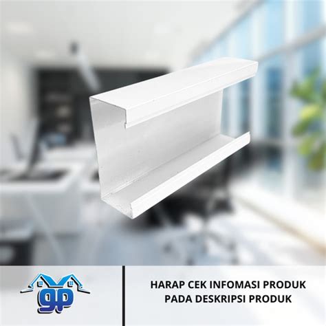 Jual Bahan Kusen Open Back Aluminium 4 Per Meter Inkalum Putih