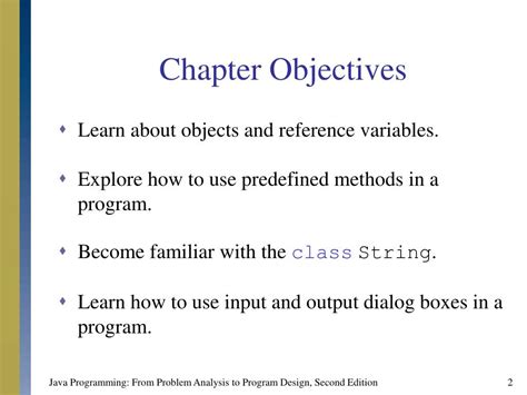 Ppt Chapter 3 Introduction To Objects And Inputoutput Powerpoint