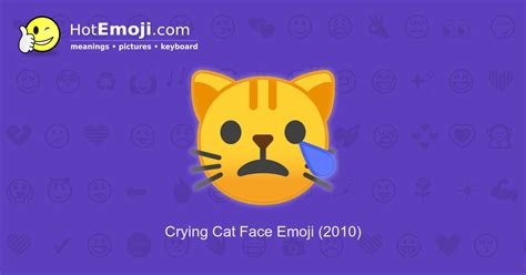😿 Crying Cat Face Emoji Meaning With Pictures From A To Z