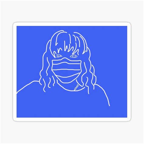Corona Cutie Outline Sticker By Kam Lin Redbubble