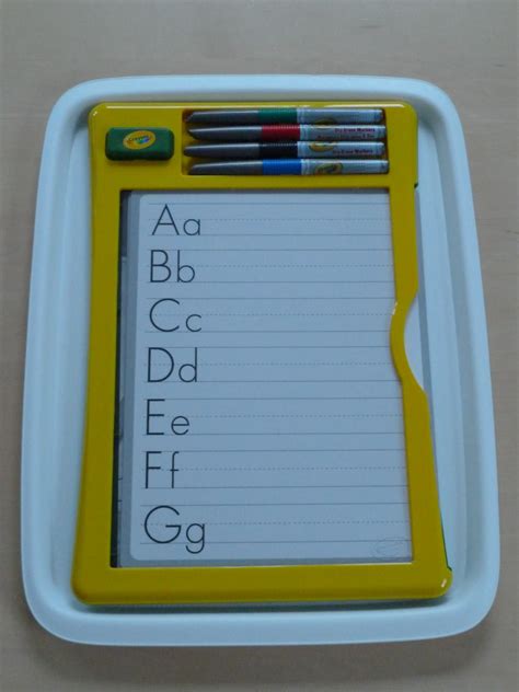 Family Fecs Montessori Activity Tracing Letters With Dry Erase Activity Center