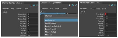 the right way to set keys in maya