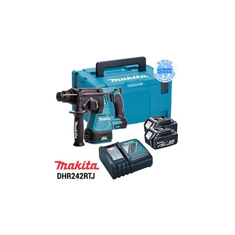 Makita DHR242RTJ Martilo Ligero 18V 24mm SDS PLUS