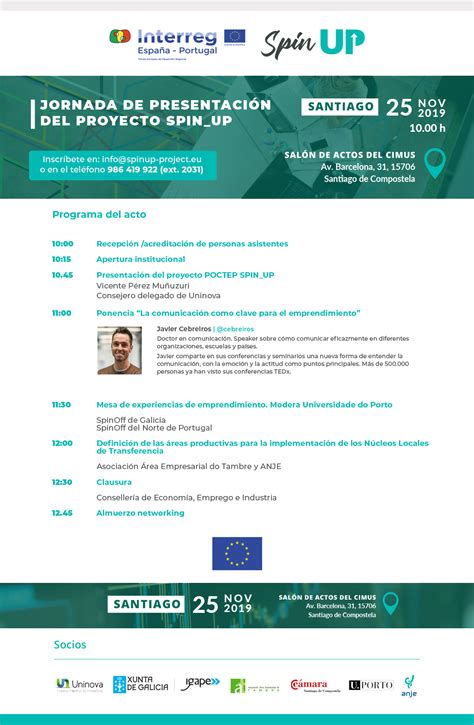 Spin Up Aceleración De Proyectos Innovadores Santiago Acoge El 25