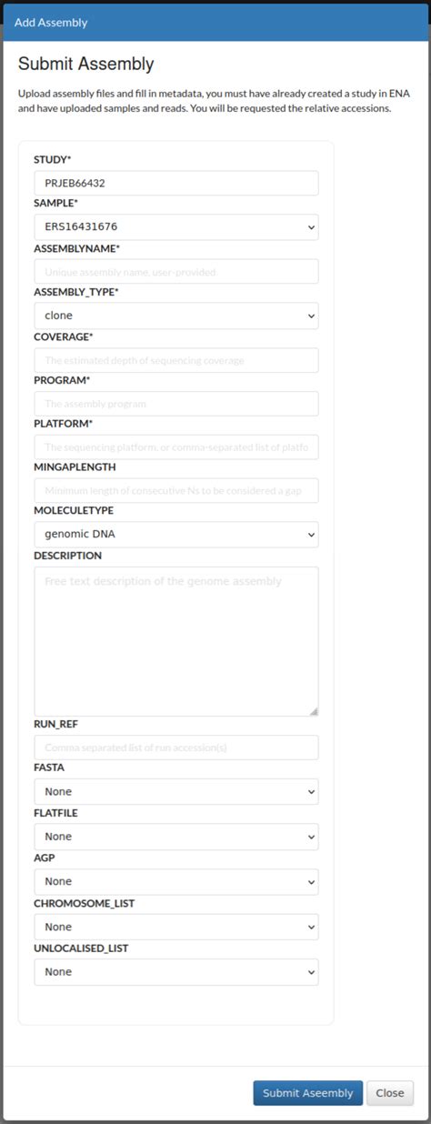 Assembly Submission Copo Project Documentation
