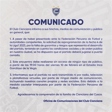 Cienciano Vs Cusco Fc Recuento De Un Día Nefasto Para La Liga 1 Sin
