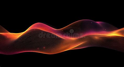 A Vibrant And Dynamic Digital Wave Known As The Abstract Digital Wave Pulses With Energy
