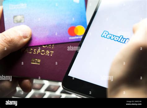 Poznan Poland January 27 2020 Identity Verification Process With Revolut Account Stock Poznan Poland January 27 2020 Identity Verification Process With Revolut Account Stock