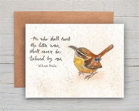 Jenny Wren Card Wren Card Wren Notecard Wren Greetings Etsy