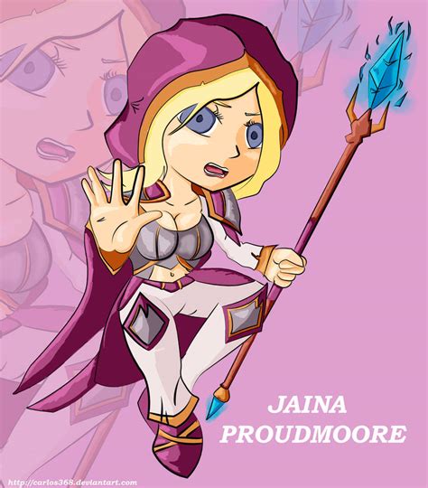 Jaina Proudmoore Digital Cartoon By Izcarianclay On Deviantart