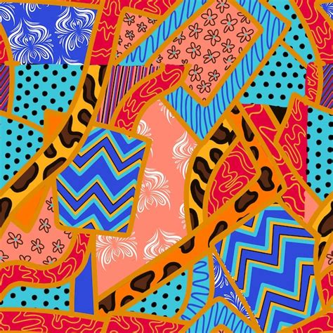 Premium Vector Kintsugi Broken Pattern Abstract Seamless Ornament Fashion Trendy Pattern In