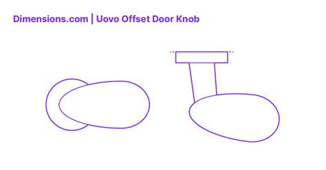 Uovo Offset Door Knob Dimensions And Drawings