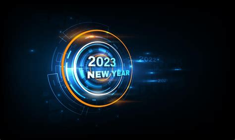 Premium Vector New Year 2023 Car Speedometer Red Indicator On Black