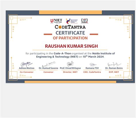 raushan kumar singh on linkedin codeathon niet coding codetantra