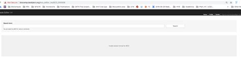 Invalid Version Format New Page Rather Than Error Message · Issue 37