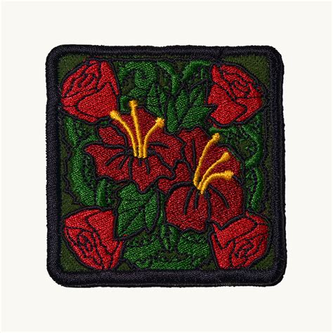 Patchify Flower Hibiscus Patch Tropical Elegance Patchify®