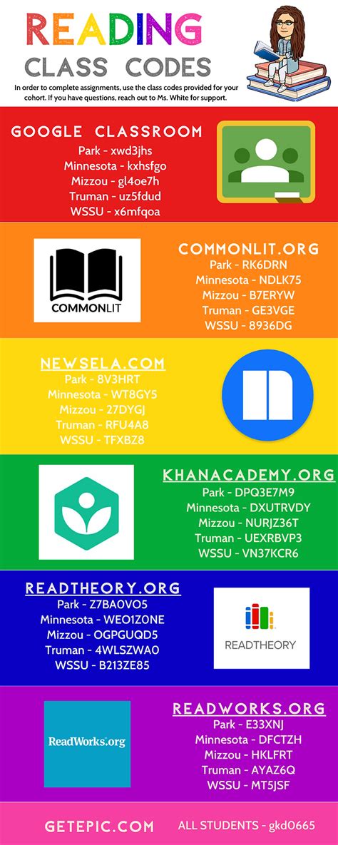 Class Codes Gryphonreaders