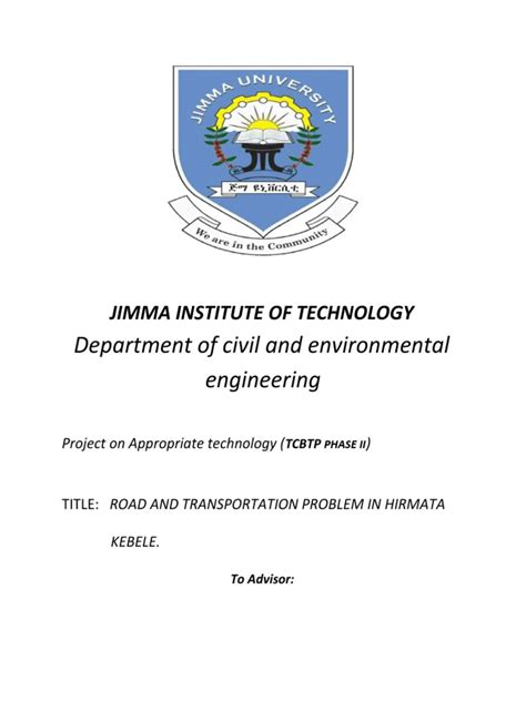 Jimma Institute Of Technology Pdf