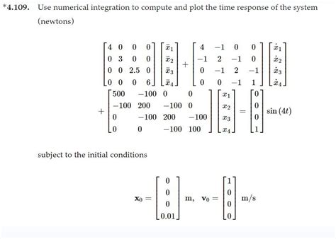 Solved Use Numerical Integration To Compute And Plot Chegg