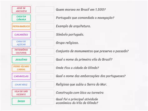 As Primeiras Vilas Do Brasil Match Up