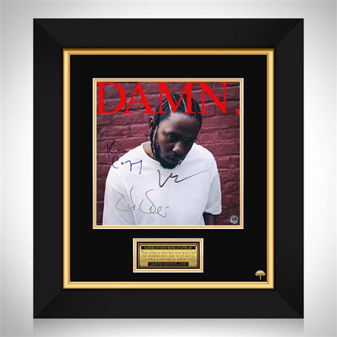 Kendrick Lamar Damn Lp Cover Limited Signature Edition Custom Frame