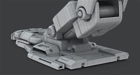 Sci Fi Robot Leg 3d Model Turbosquid 1225048