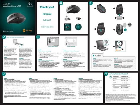 Logitech M705 Quick Start Manual Pdf Download Manualslib