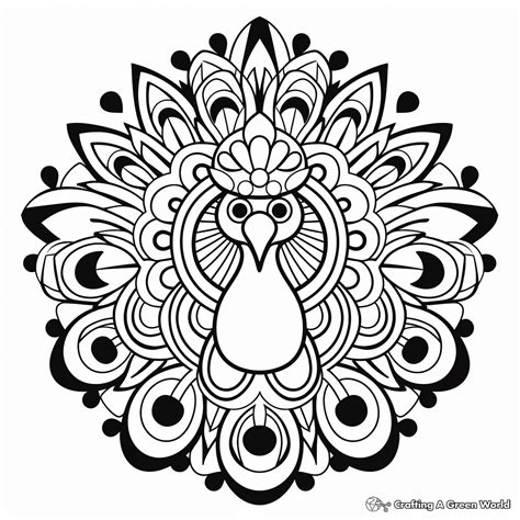 Peacock Mandala Coloring Pages Free And Printable Peacock Mandala Coloring Pages Free And Printable