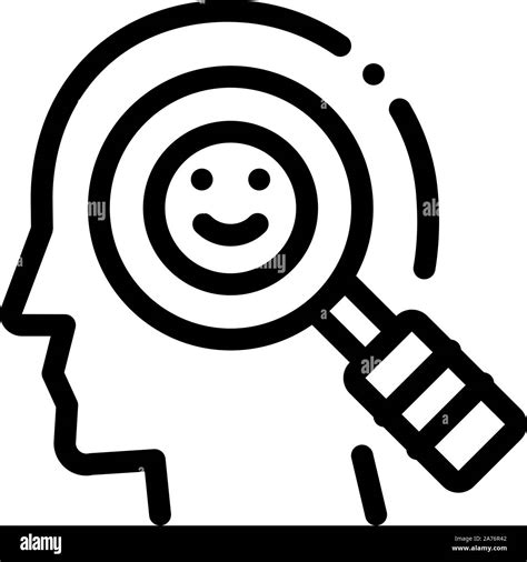 Optimistic Way Of Thinking Biohacking Icon Vector Illustration Stock