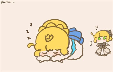 Fgo「今日の我が王 王とリリィ Fgo ゆる数 」つかれた心にｽｰｯときくのイラスト