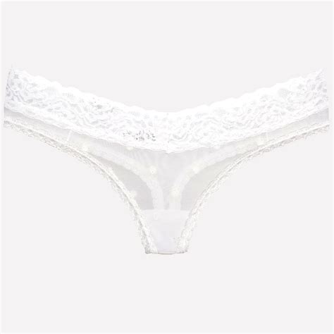 Calcinha Fio Dental Em Tule E Renda