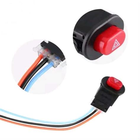 Jual Switch On Off Push Button Tombol Saklar Lampu Led Sen Hazard Motor Double Flash Emergency