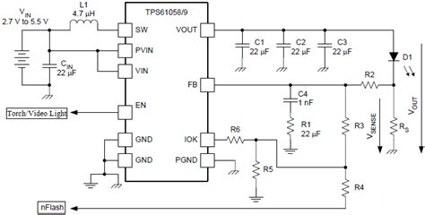 Camera Flash Circuit Schematic