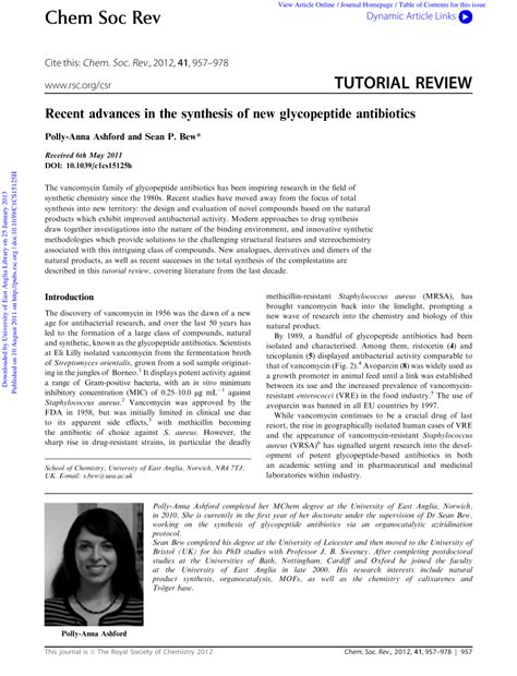 Pdf Cheminform Abstract Recent Advances In The Synthesis Of New