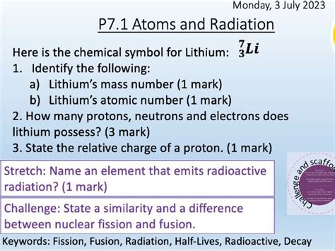 Aqa Gcse Physics P7 Radioactivity Full Chapter Teaching Resources