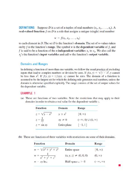 functions of several variables pdf