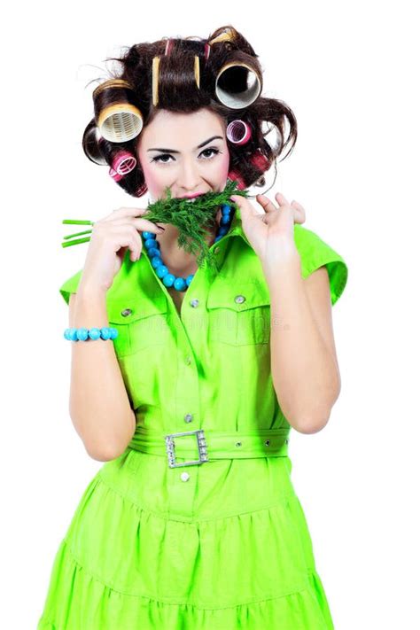Funny Housewife Stock Image Image Of Humor Stylish 14340987
