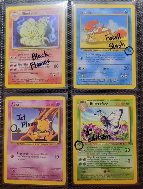recent pictures of my classic error collection r pokemonmisprints