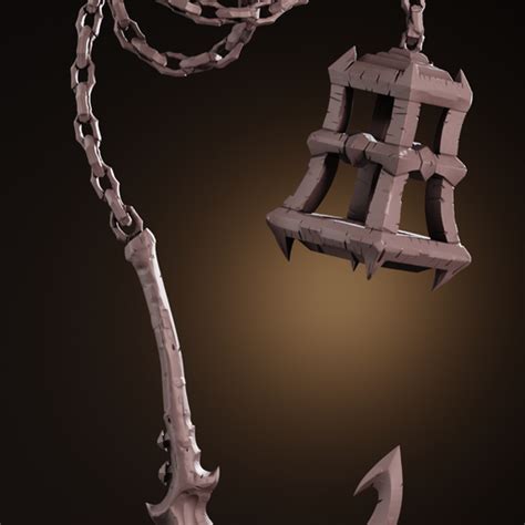 Archivo Stl Fanmade Thresh Weapon League Of Legends・plan Para Descargar Y Imprimir En 3d・cults