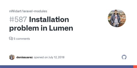 Installation Problem In Lumen · Issue 587 · Nwidartlaravel Modules
